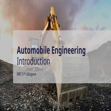 Automobile Engineering Introduction & types | PPTX