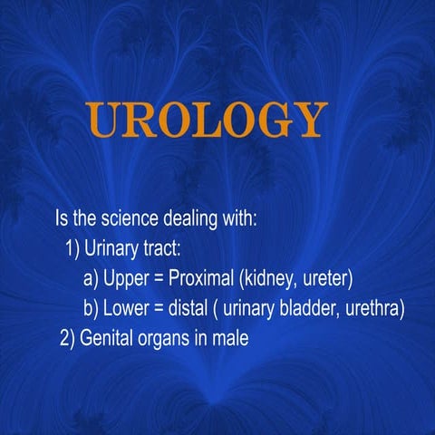 Introduction of genitourinary system.ppt | Medical Health