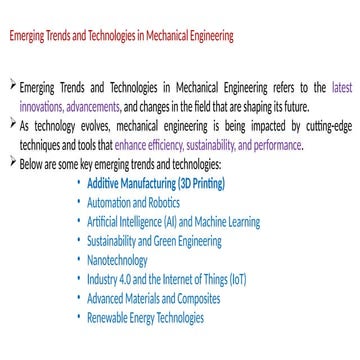 Introduction to the Mechanical engineering | PPTX