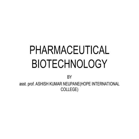 introduction to biotechnology its introduction and application | PPT