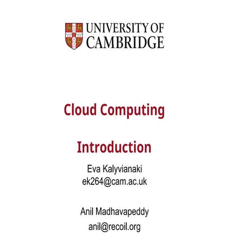 Unit 1: Introduction Cloud Computing-PPT by Dr. K.Adisesha | PDF