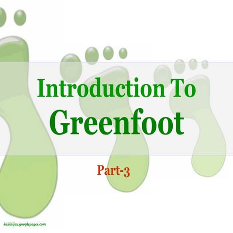 Greenfoot Introduction (3) | PPT