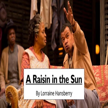 A Raisin in the Sun Summary | PPTX