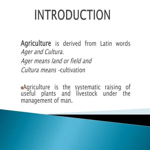 Introduction-Agriculture-for BAT.ppt EPER.ppt | Agriculture | Industries
