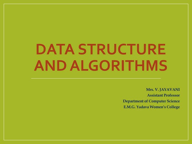 Introduction Data Structures And Algorithmsppt 4052