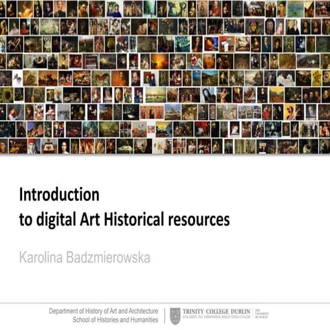 Introduction to digital art-historical resources 2014/2015 | PPT
