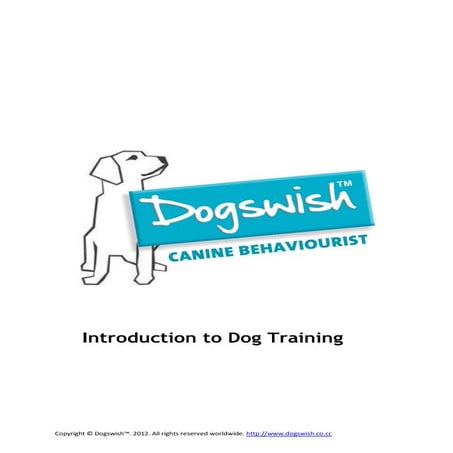 Introduction to Dog Training | PDF