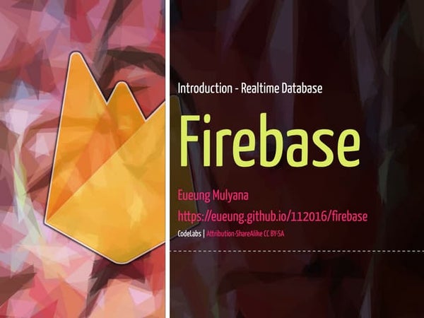 Firebase Introduction Pptx