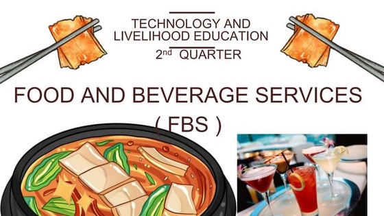 TLE 7/8 - Introduction Food Beverages Services Module 1.pptx | Bars ...