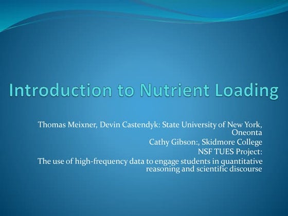 2 hypoxia n nutrient loading | PPT
