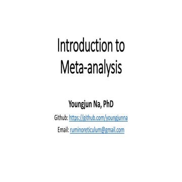 Introduction to meta-analysis | PDF | Science