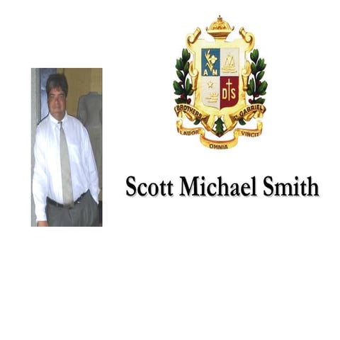 Introduction Of Scott Michael Smith The Latest | PPT