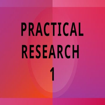Introduction research presentation ppttt | PPTX | Science