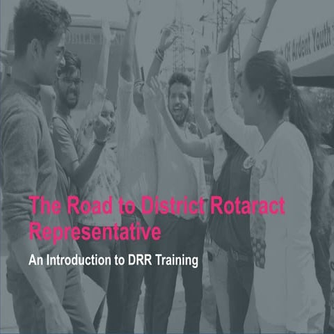 DRR Training: Introduction - The Road to DRR | PPTX