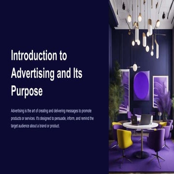 Introduction to Advertising and Its Purpose | PPTX