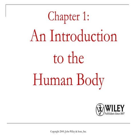 Chapter 1 organization of the human body | PPT
