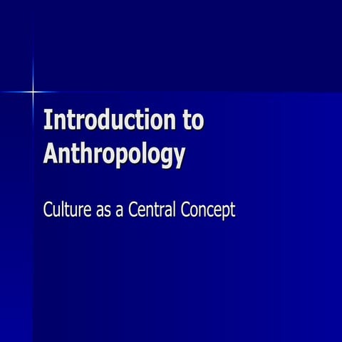 Introduction to Anthropology. | PPT | Science