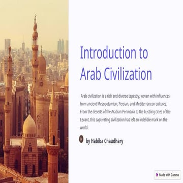 An Introduction-to-Arab-Civilization.pptx | Free Download