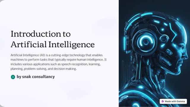 Artificial intelligence in research - an introduction | PPTX