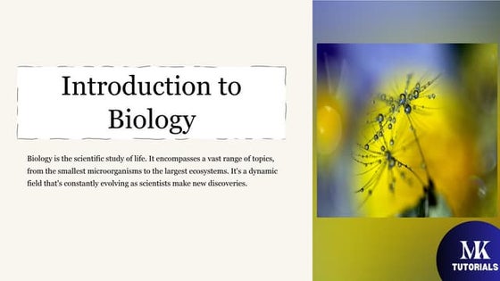 Class 11 Introduction to Biology | PPTX | Biological Sciences | Science