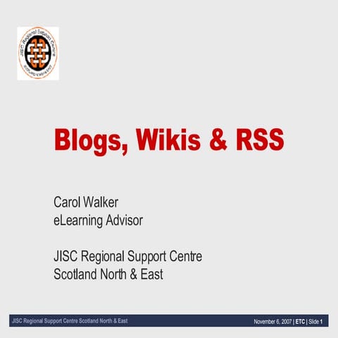 Introduction to blogs and wikis | PPT
