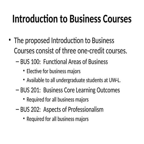 Introduction to Business Economics and Finance | PPTX