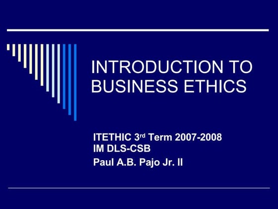 Codes of ethics | PPTX