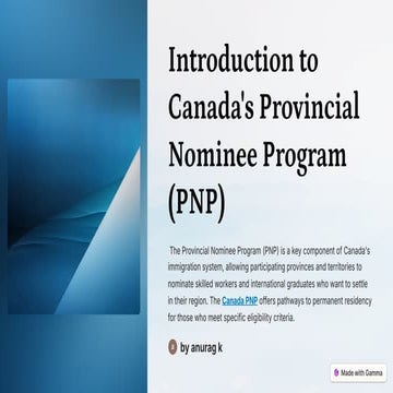 Fast-Track Your Canadian Dream with the Provincial Nominee Program (PNP ...