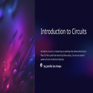 Physics project on electric circuit | PPT