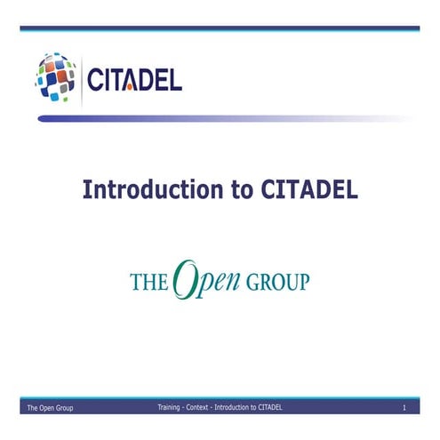 Introduction to citadel | PDF