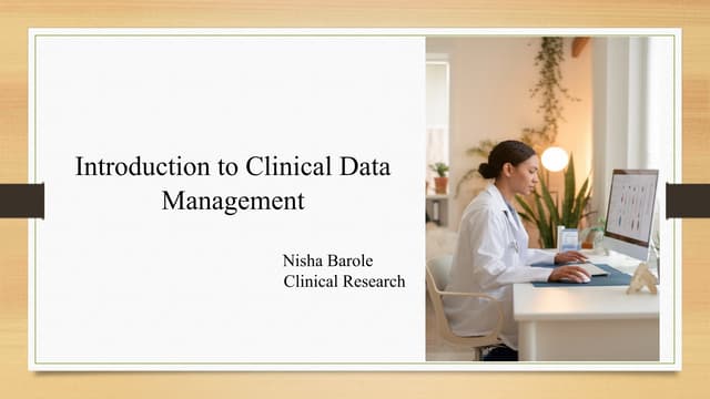 Clinical data management | PPTX