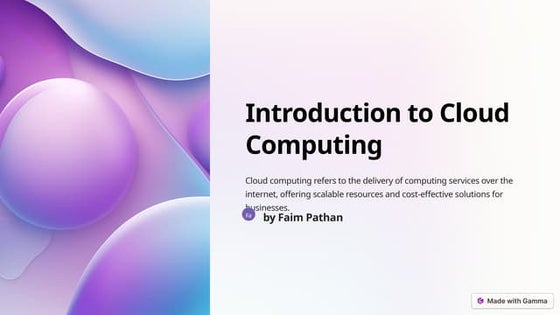 Introduction To Cloud Computing Training Ppt