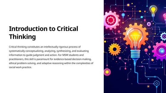 Critical Thinking.Critical Thinking. Ppt | PPT