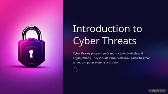 Introduction-to-Cyber-Security presentation.pdf | Information and Network Security | Computing