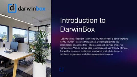 Darwinbox HCM Overview - 2018 | PPTX