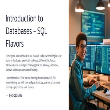 Introduction-to-Databases-SQL-Flavors | PDF