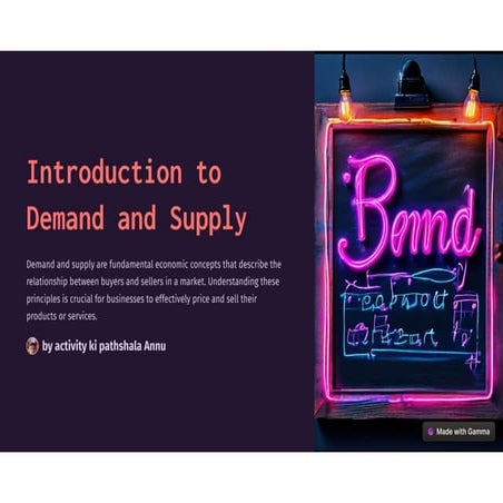 Introduction-to-Demand-and-Supply and law of demand | PDF | Business ...