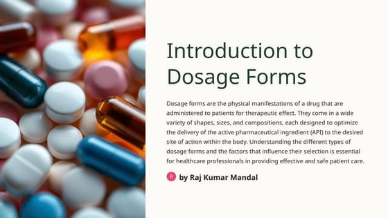 Different Forms of Drug Formulation | PPT