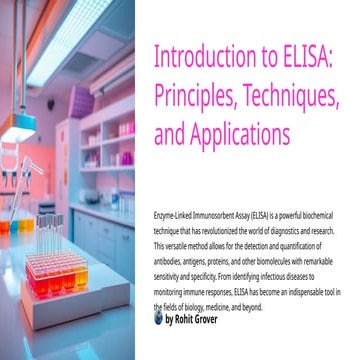 ELISA Basics: Easy Step-by-Step Guide EXplained | PPTX