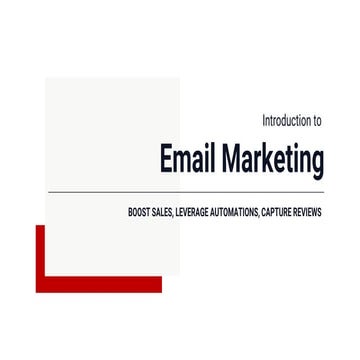 Introduction to Email Marketing | PPTX