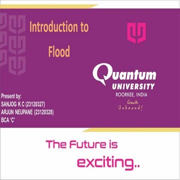 Introduction to Flood (Disaster Preparedness Management) | PPTX