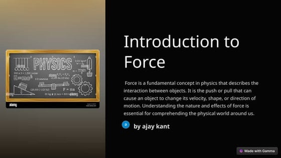 Forces and types. contact force and non contact forses | PPTX
