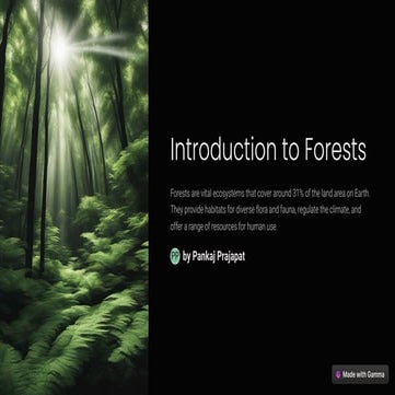 Introduction-to-Forests and their importance | PPT