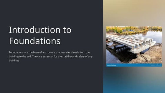 Structural Foundations and its types and fuctions | PPT