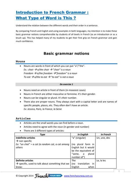 Les adjectifs BAGS/BANGS | PPT