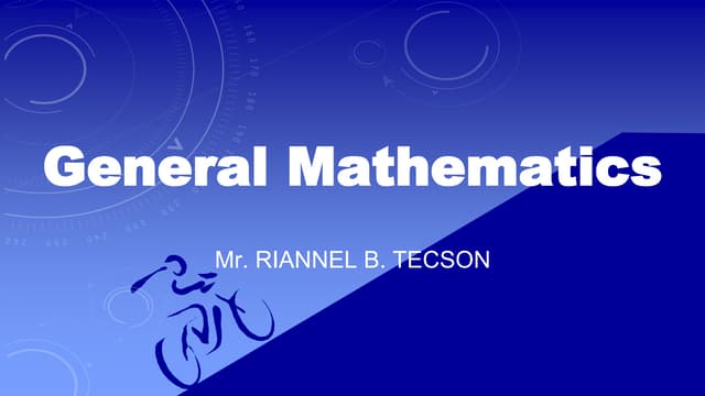 introduction to functions grade 11(General Math) | PPT
