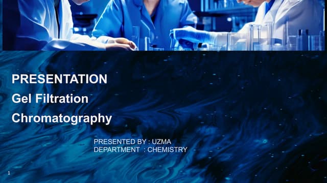 (Gel Filtration Chromatography)GFC | PPTX