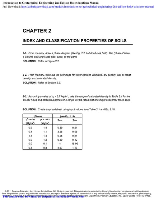 Solution manual for fundamentals of geotechnical engineering 4th edition braja m. das | PDF