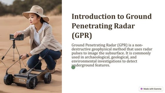 Ground Penetrating Radar (GPR) | PPTX | Geology | Science