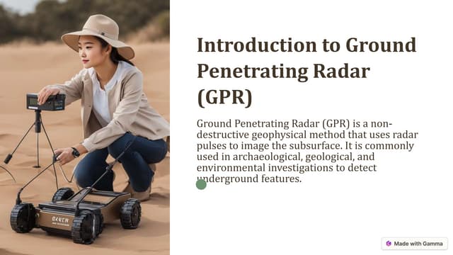 Ground Penetrating Radar (GPR) | PPTX